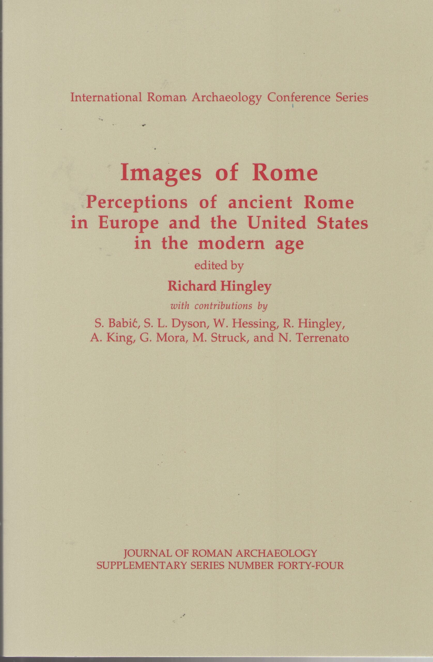 Supplement 44 – Journal of Roman Archaeology